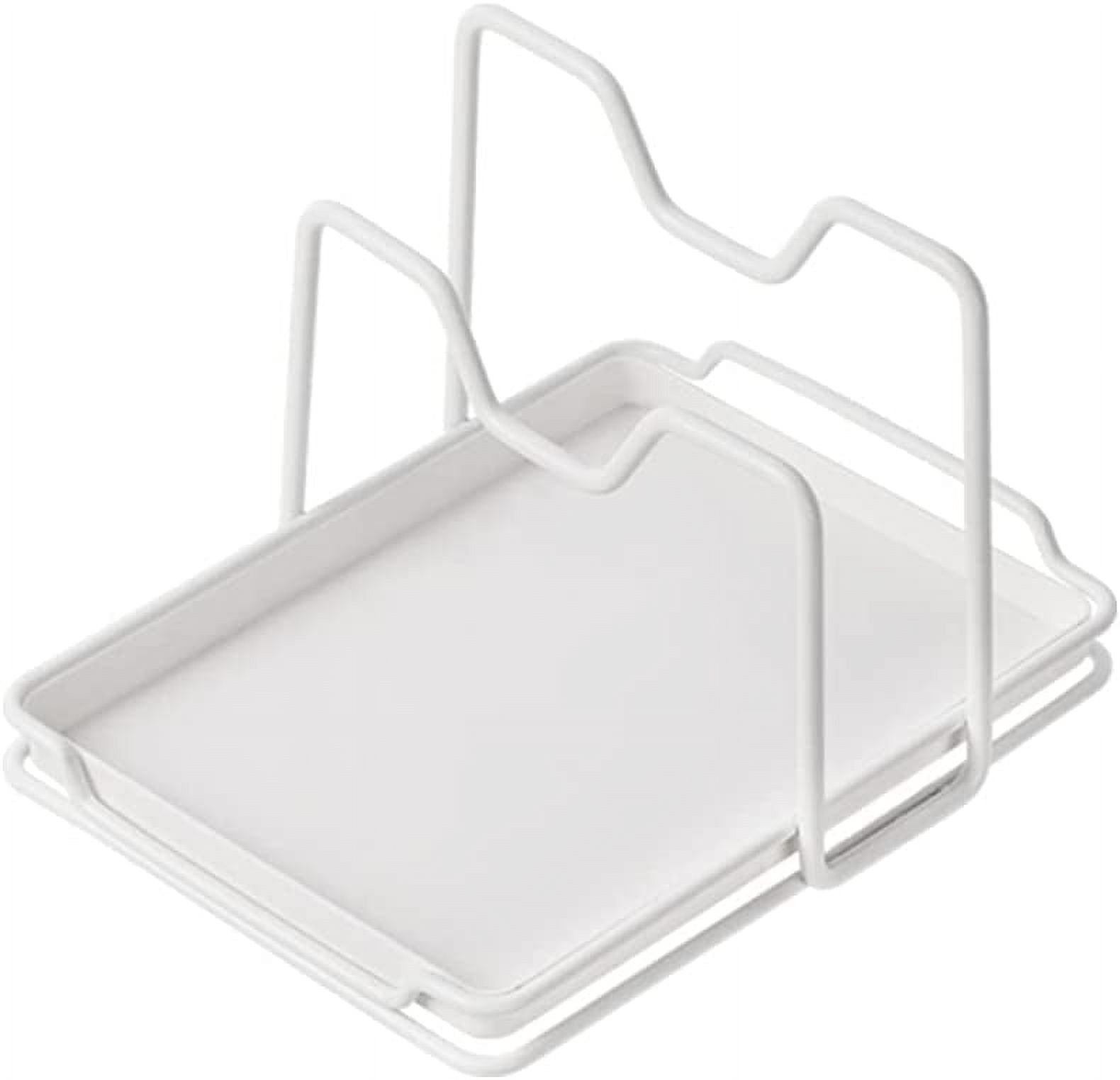 SUNFCON Pot Pan Lids Holder Cutting Board Rack Chopping Board Organizer ...