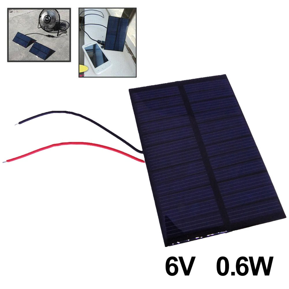 SUNFEX 0.6W Solar Panel With Wire For Outdoor Diy For Mold Car Solar ...
