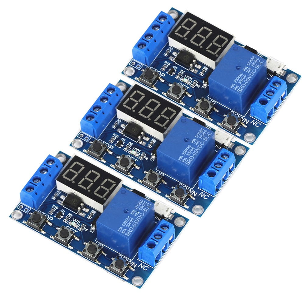 SUNFEX 1 Channel 5V Relay 6-30V Relay Module Off/On Switch Trigger Time Delay Circuit - Walmart.com