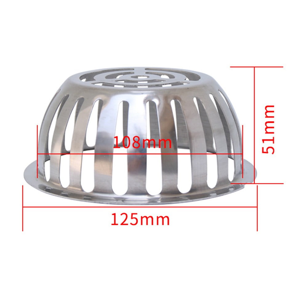SUNFEX 1 Pc Stainless-Steel Floor Drain 75/82/100/125/178Mm Drain Pipe ...