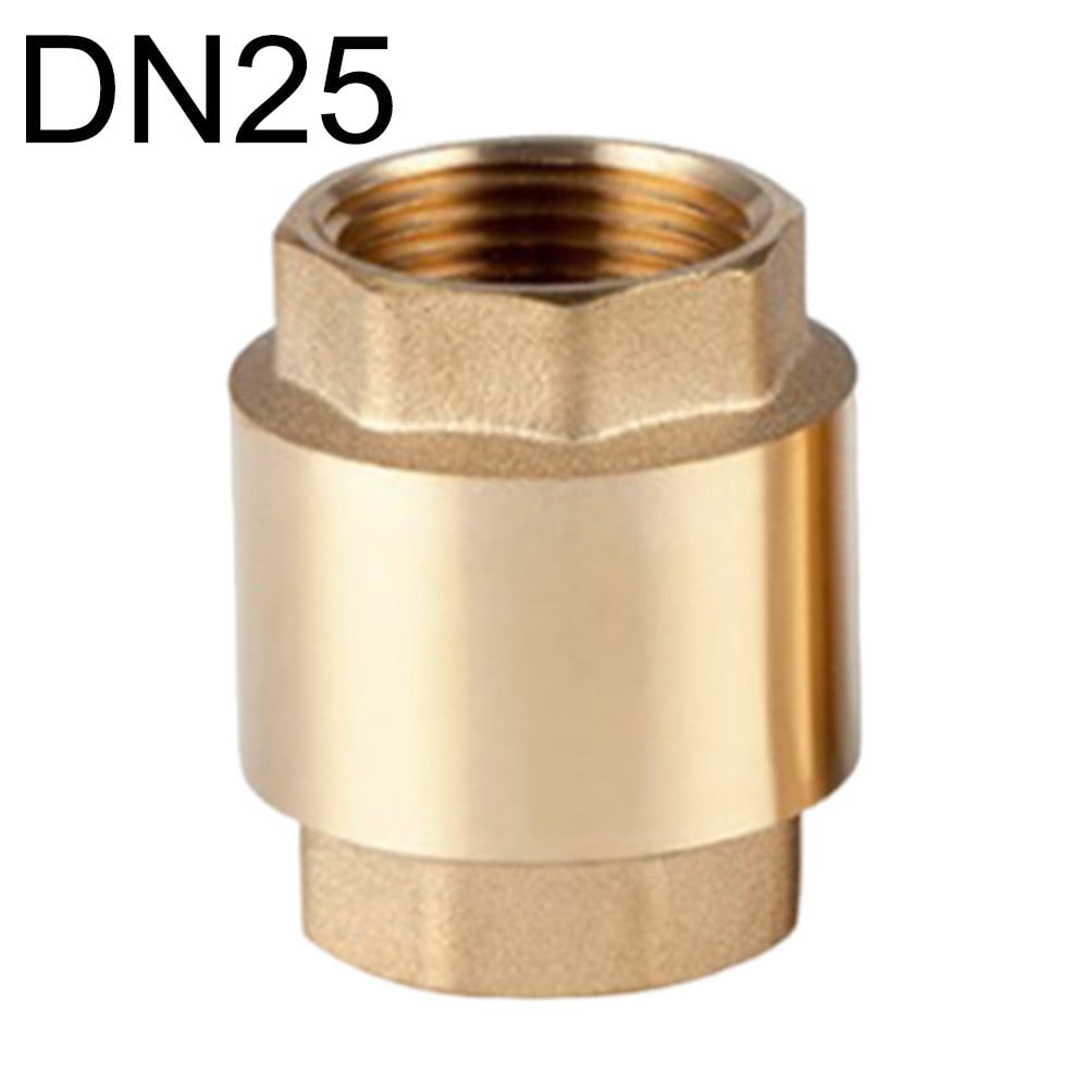 SUNFEX 1 Pcs Brass Threaded Inline Spring Check Valve For Water Control Dn15 Dn20 Dn25 - Walmart.com