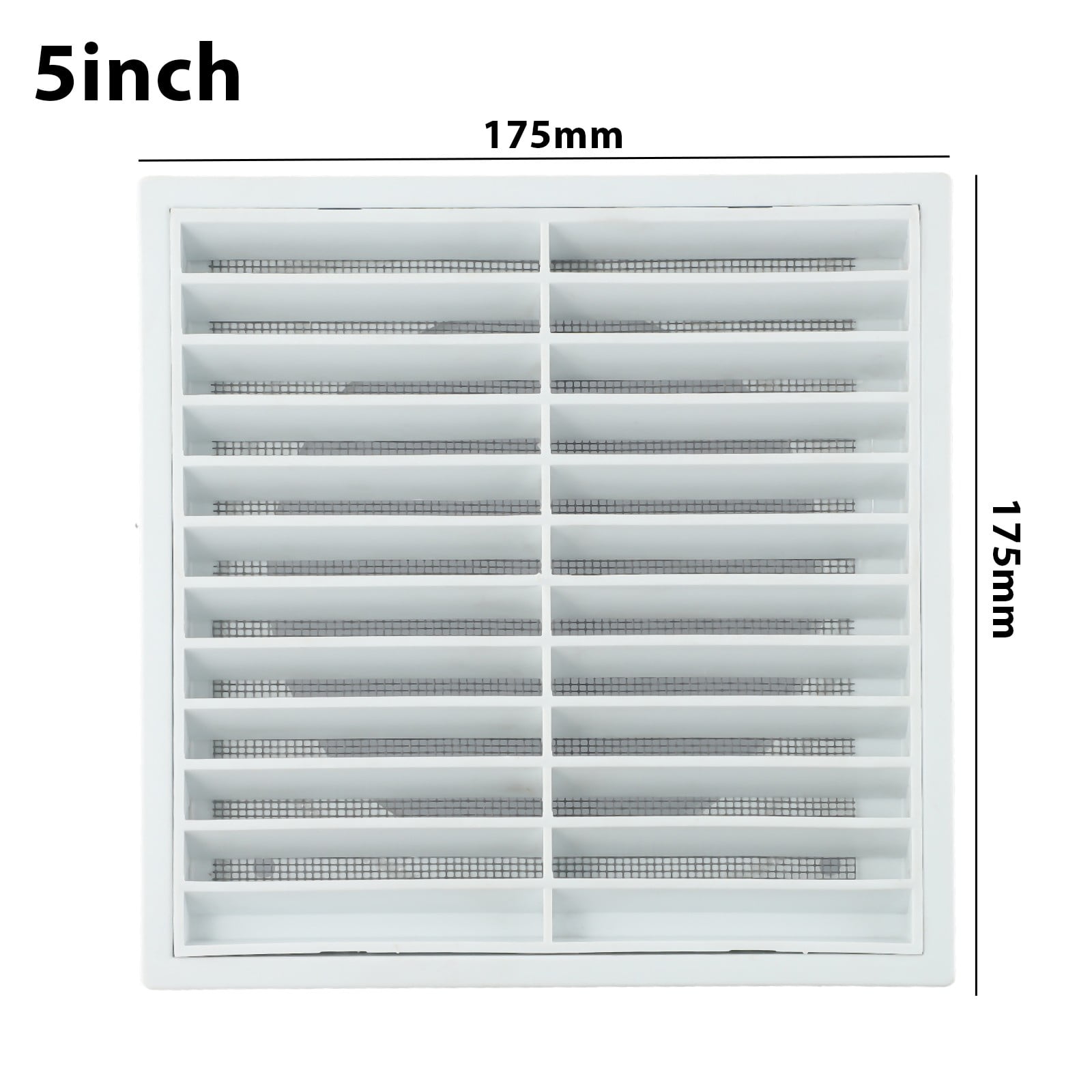 SUNFEX 100/125/150Mm Air Ventilation Cover Louver Ducting Ceiling ...