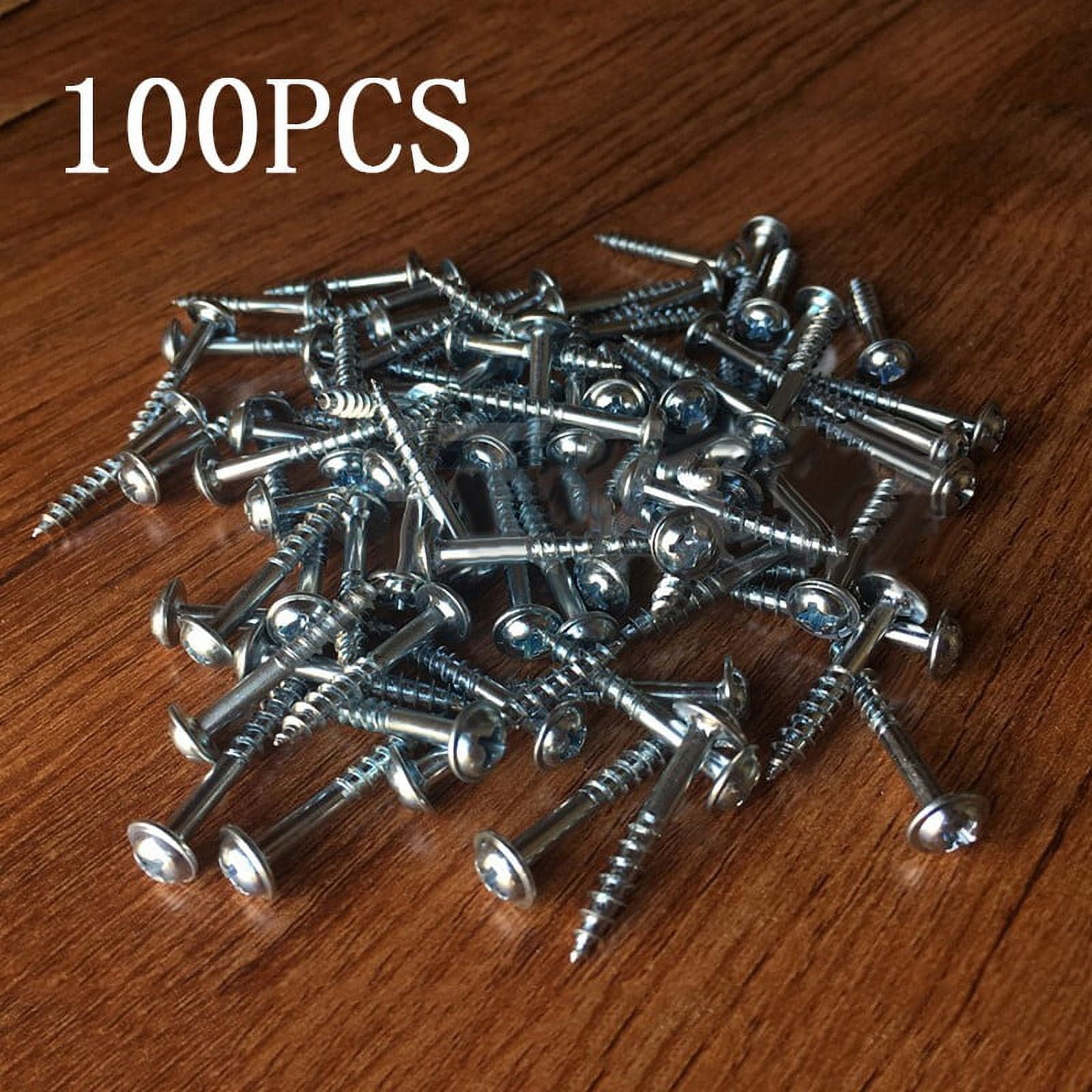 SUNFEX 100Pcs High Strength Self-Tapping Screws For Pocket Hole Jigging ...