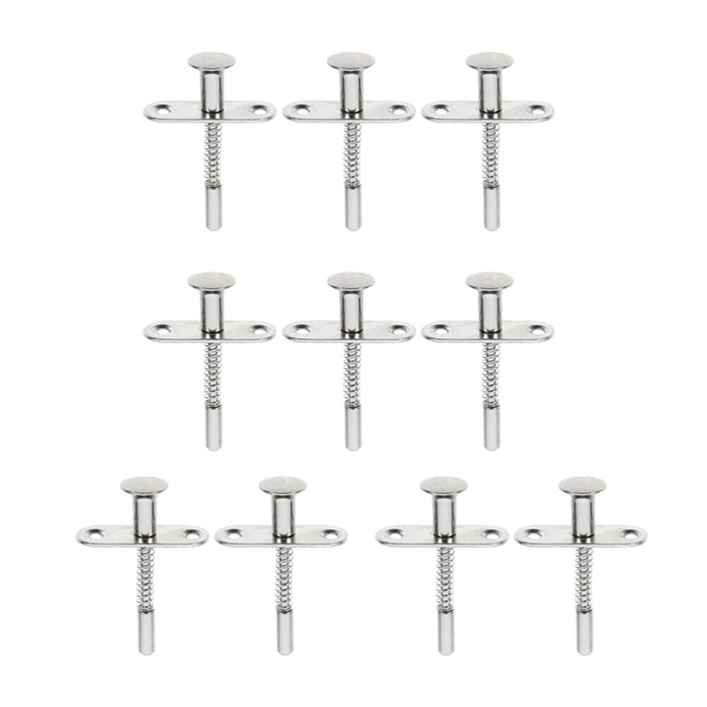 SUNFEX 10Pcs Stainless Steel Door Lock Spring Loaded Latch Plunger Rod ...
