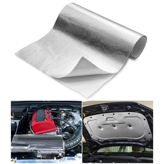 SUNFEX 12 X 24 Inch Car Heat Shield Insulation Hood Sound Deadener ...