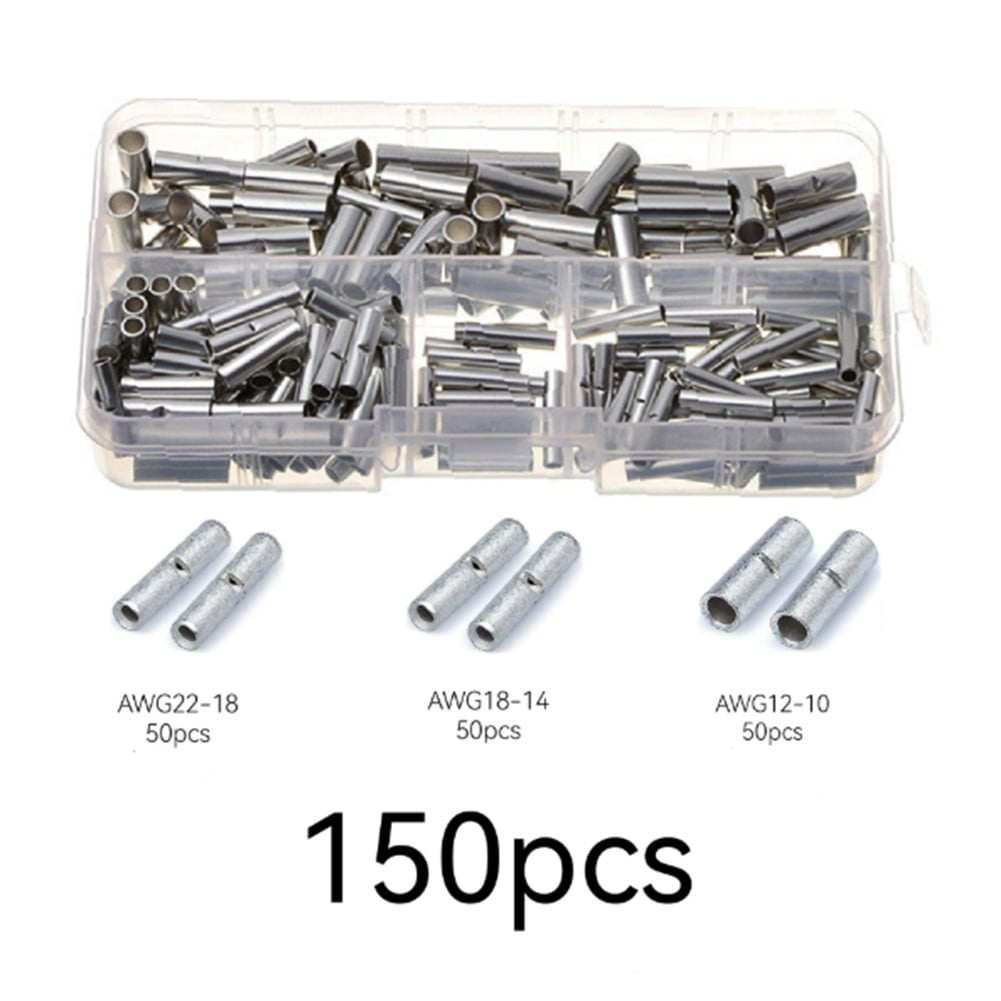 SUNFEX 150/200/280Pcs Aluminum Tube Terminal Non Insulated Connector ...