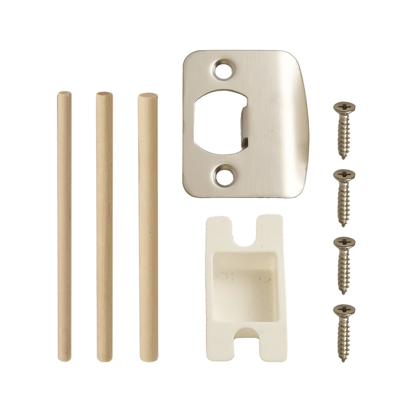 SUNFEX 1Set Door Strike Plate Repair Kit Standard Door Latch Restorer ...