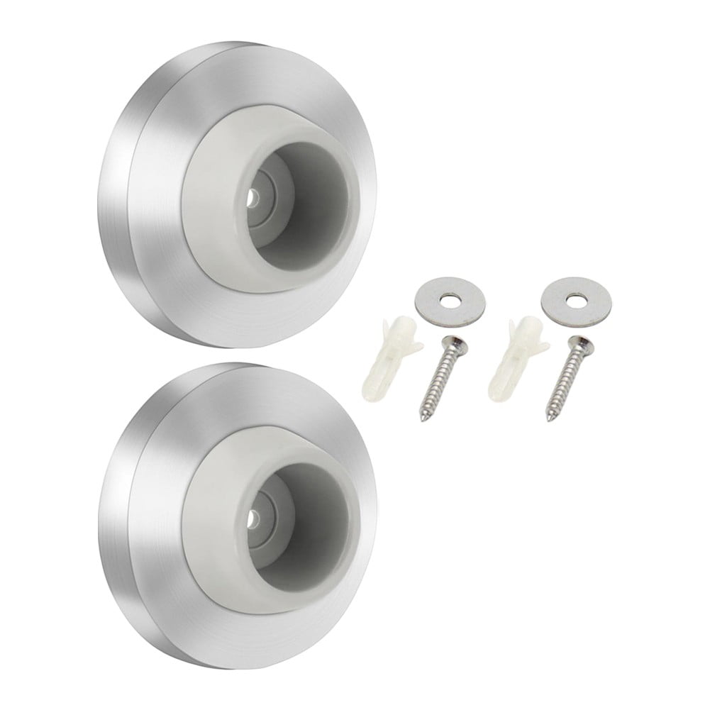SUNFEX 2 Pack Concave Wall Door Stop Stainless Steel Wall Protection ...