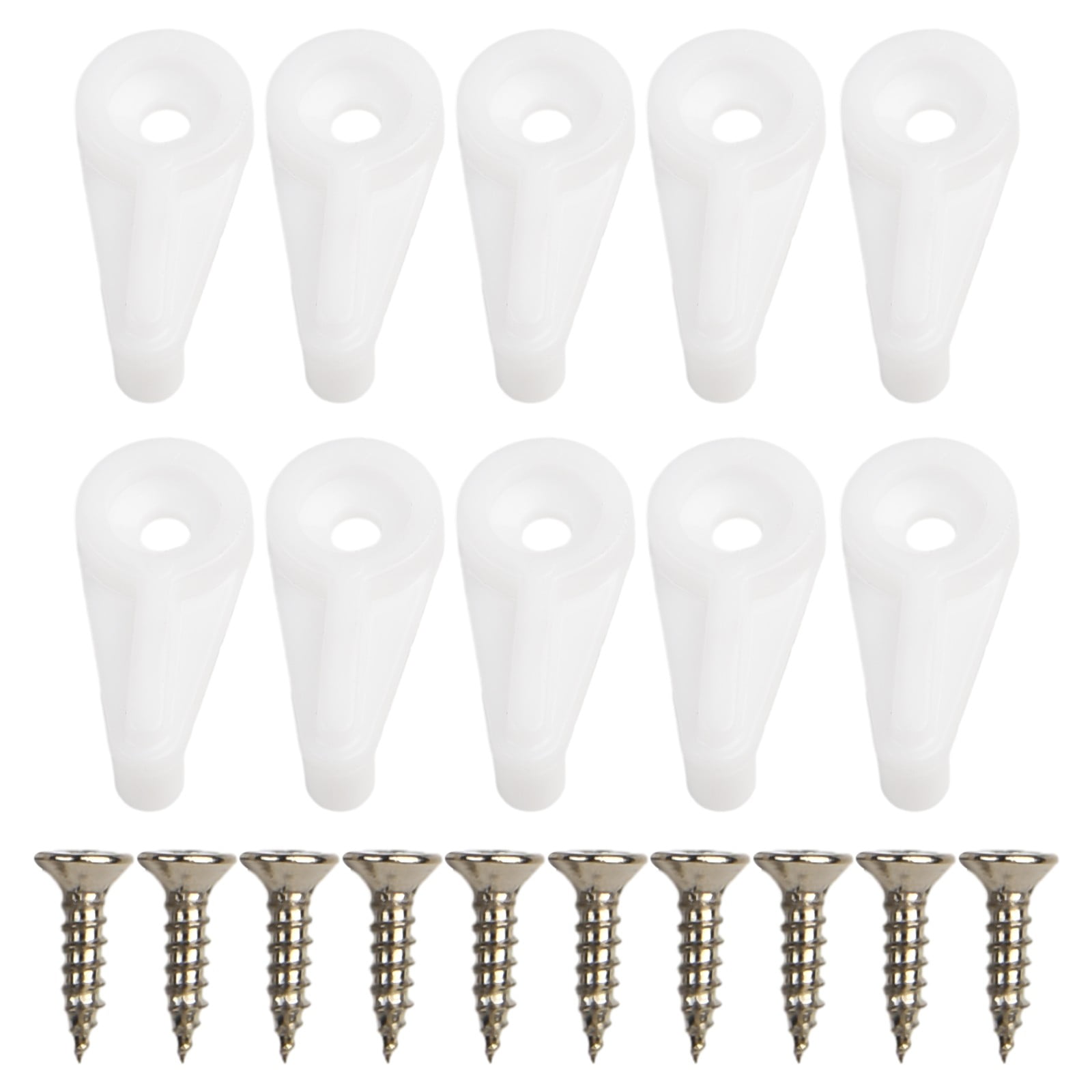 SUNFEX 20/50 Pcs Glass Retainer Clips Screws Mirror Wall Hanging Fixing ...