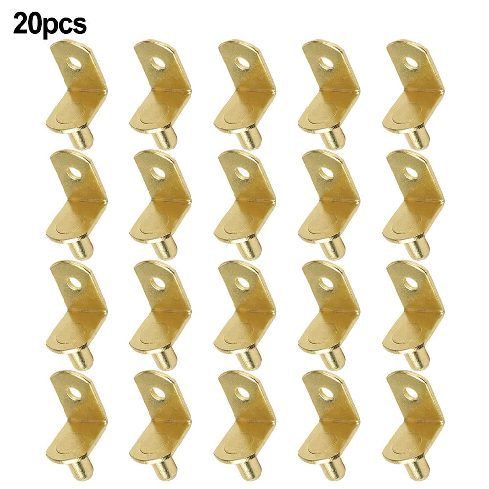 SUNFEX 20 Pcs Laminated Bracket Cabinet Partition Pin Shelf Support ...