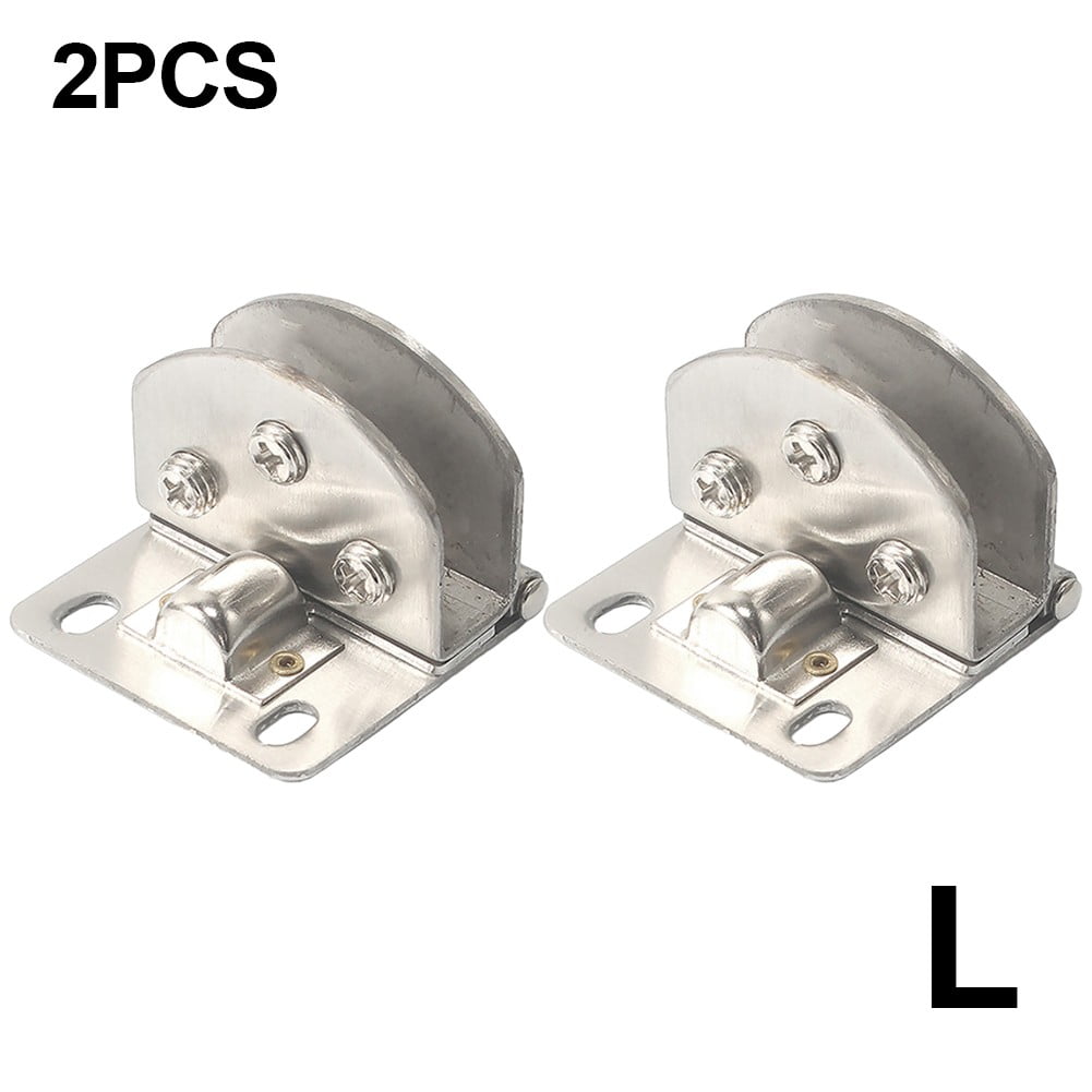 SUNFEX 2Pcs Glass Door Hinge Clamps Wine Bread Cabinet Cupboard Cabinet ...