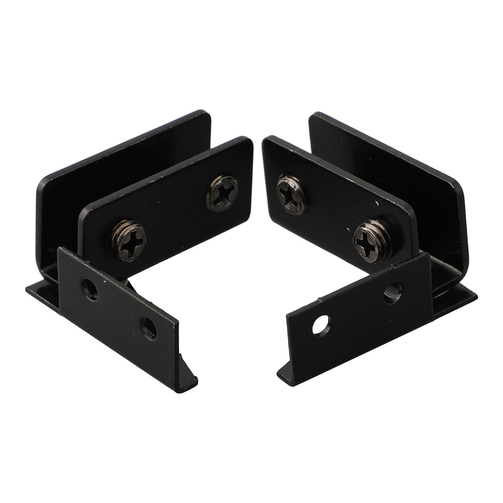 SUNFEX 2Pcs Glass Door Hinge Display Cabinet Hinge Non-Perforated Wine ...