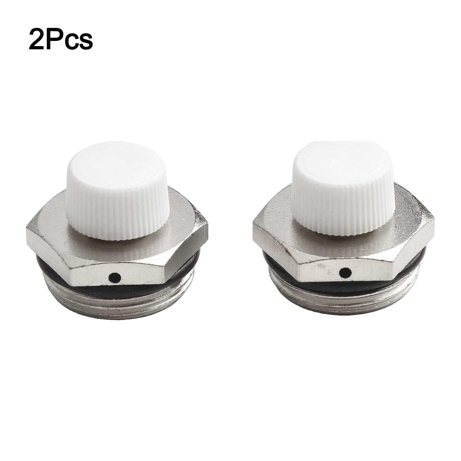 SUNFEX 2Pcs Male Thread Nickel Plated Brass Manual Radiator Air Vent ...
