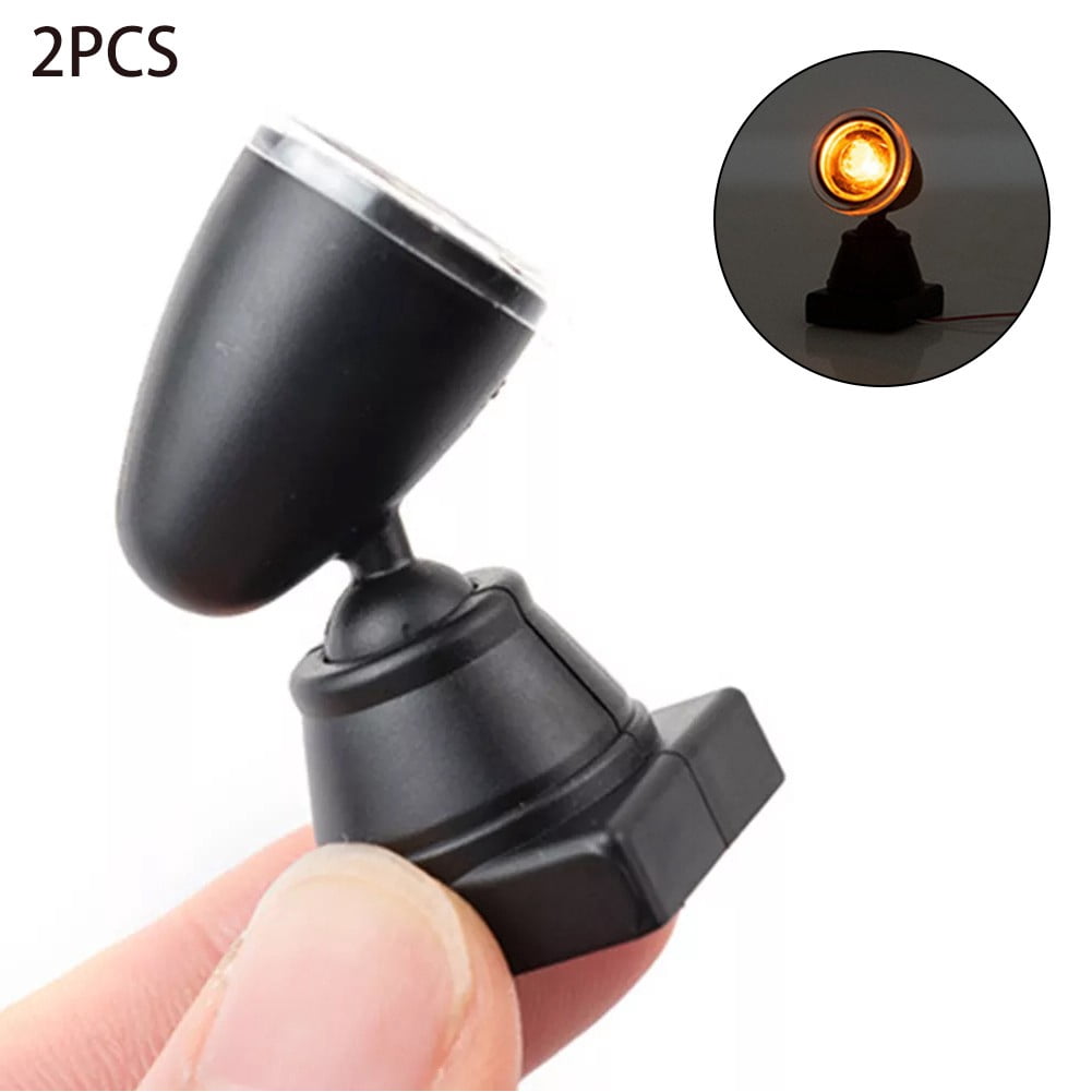 SUNFEX 2Pcs Miniature Spotlight Model For Railroad Building Sand Table ...