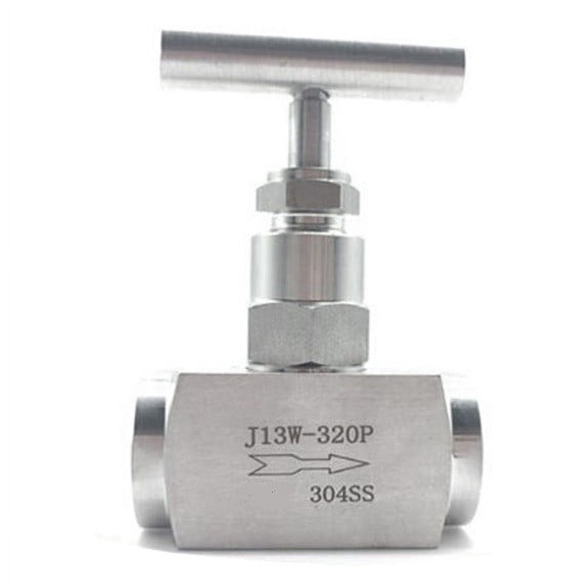 SUNFEX 3/8In Needle Valve 320 Psi 304 Stainless Steel Straight Needle ...