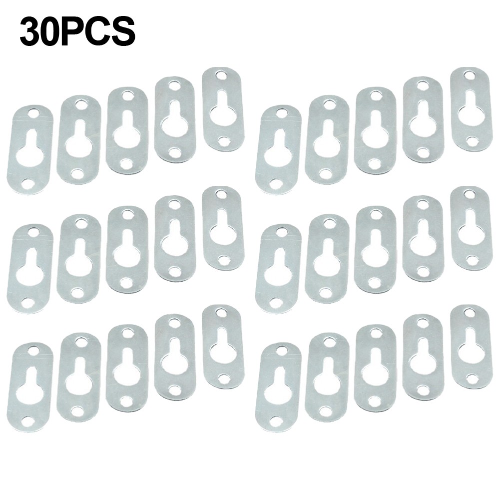 SUNFEX 30Pcs Photo Hanger Metal Keyhole Hanger Fastener For Photo ...