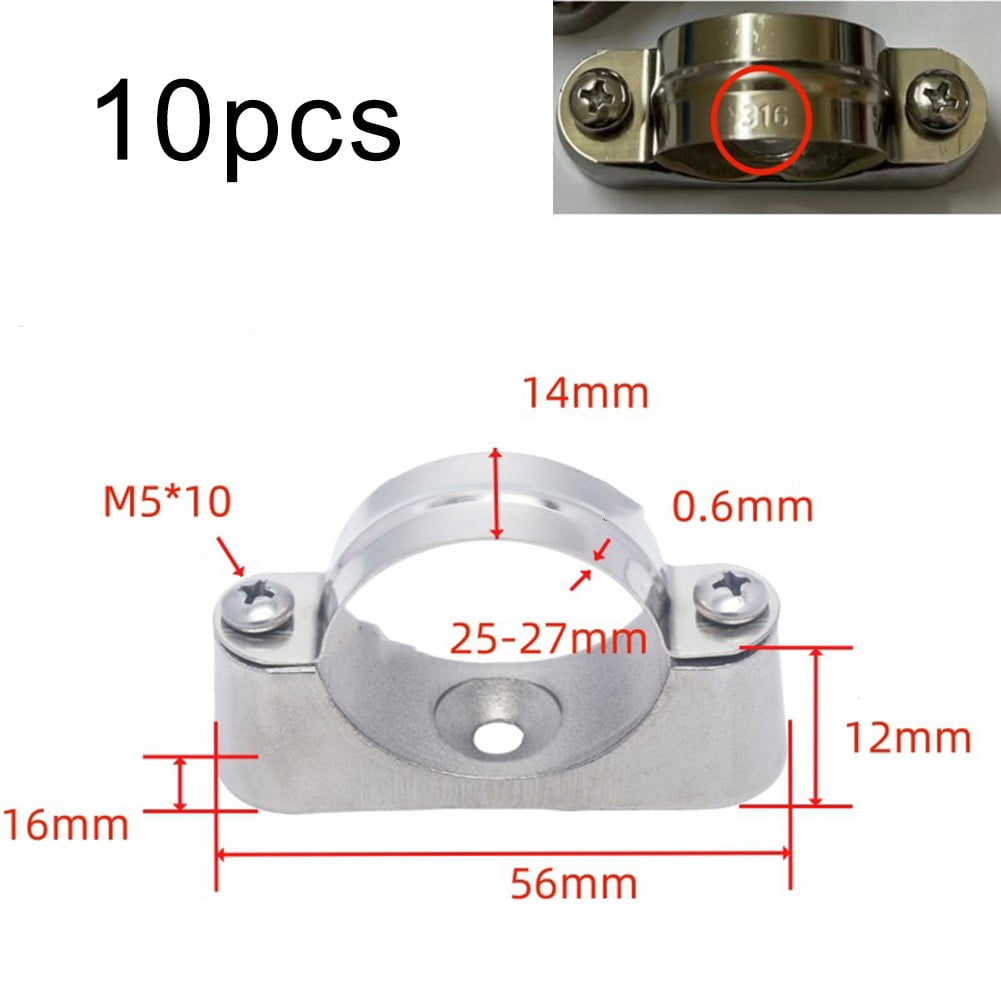 SUNFEX 316 Stainless Steel Pipe Support Pipe Bracket Clamp Pipe Clamp ...