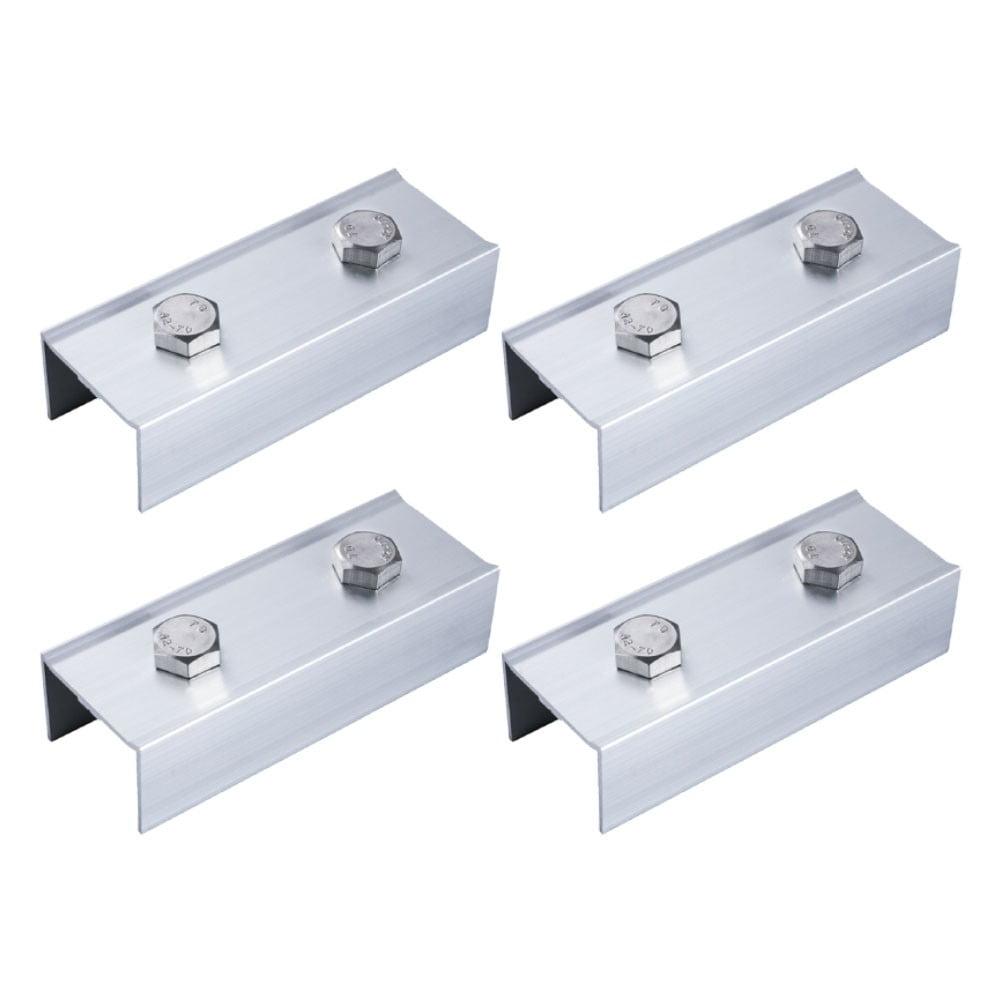 SUNFEX 4Pc Solar Panels Module Rail Connector Aluminium Pv Bracket For ...