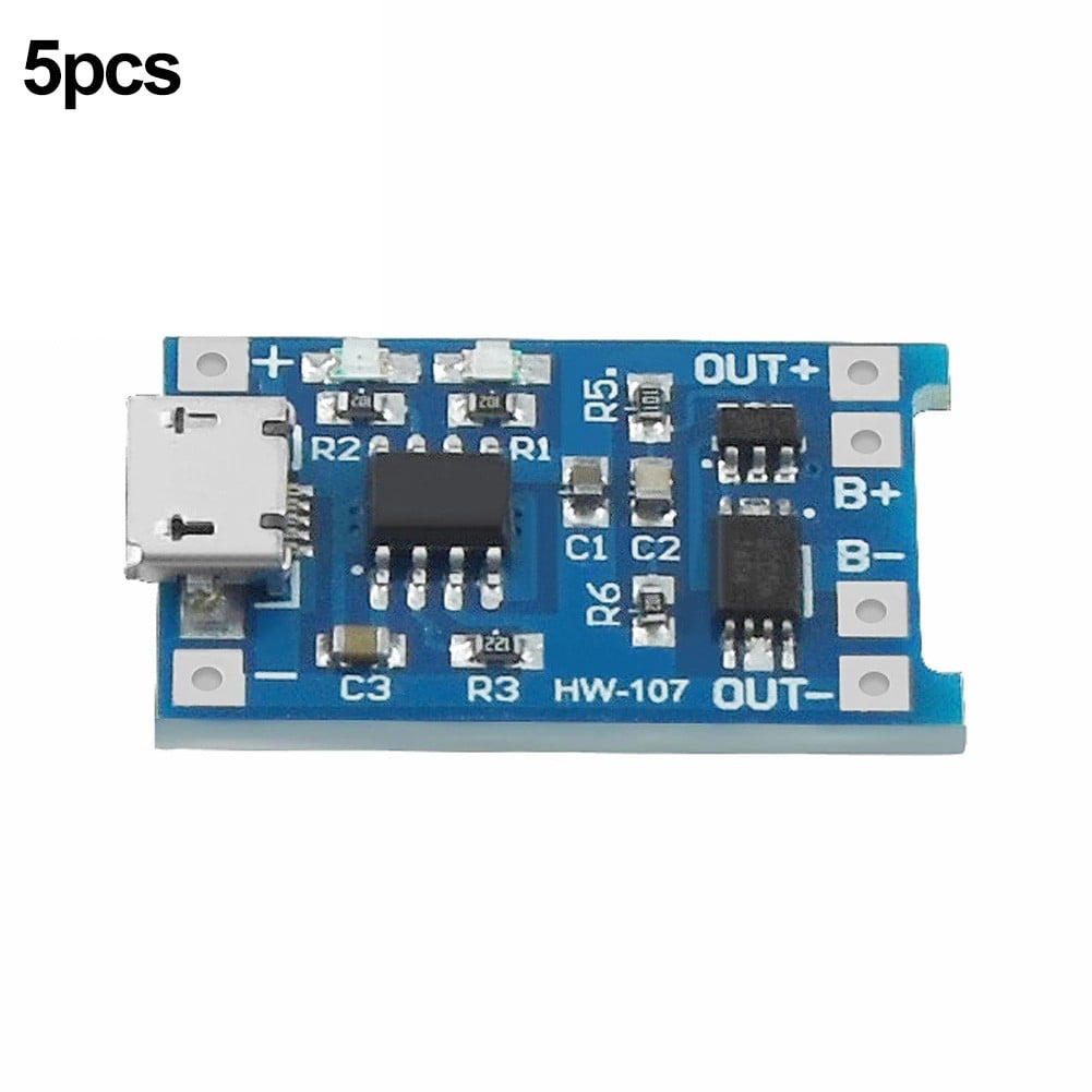 SUNFEX 5 X Lithium Charger Board Module With Battery Protection, Micro ...