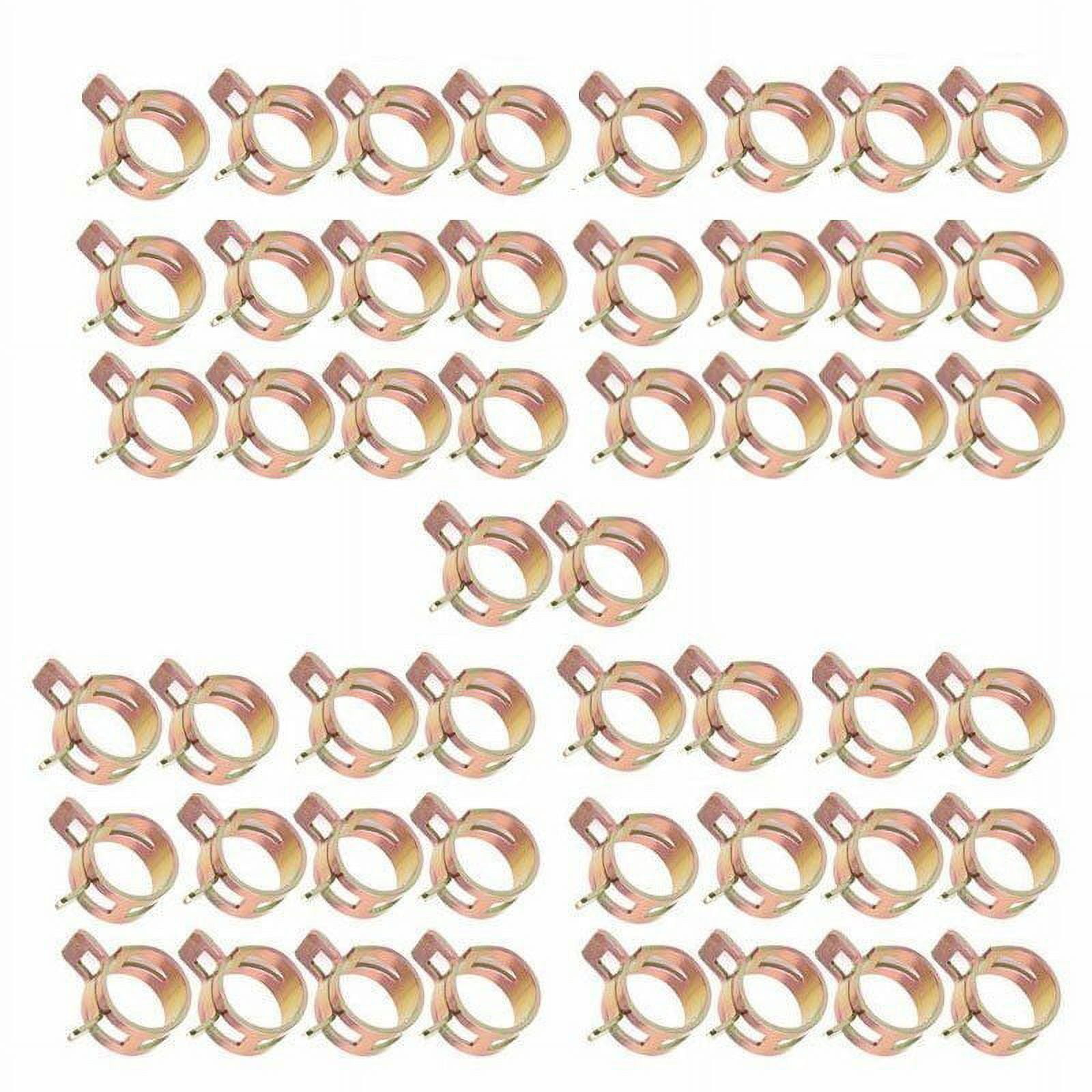 SUNFEX 50Pcs Fastener 5/6/7/8/9Mm Spring Clip Fuel Water Line Hose Pipe ...