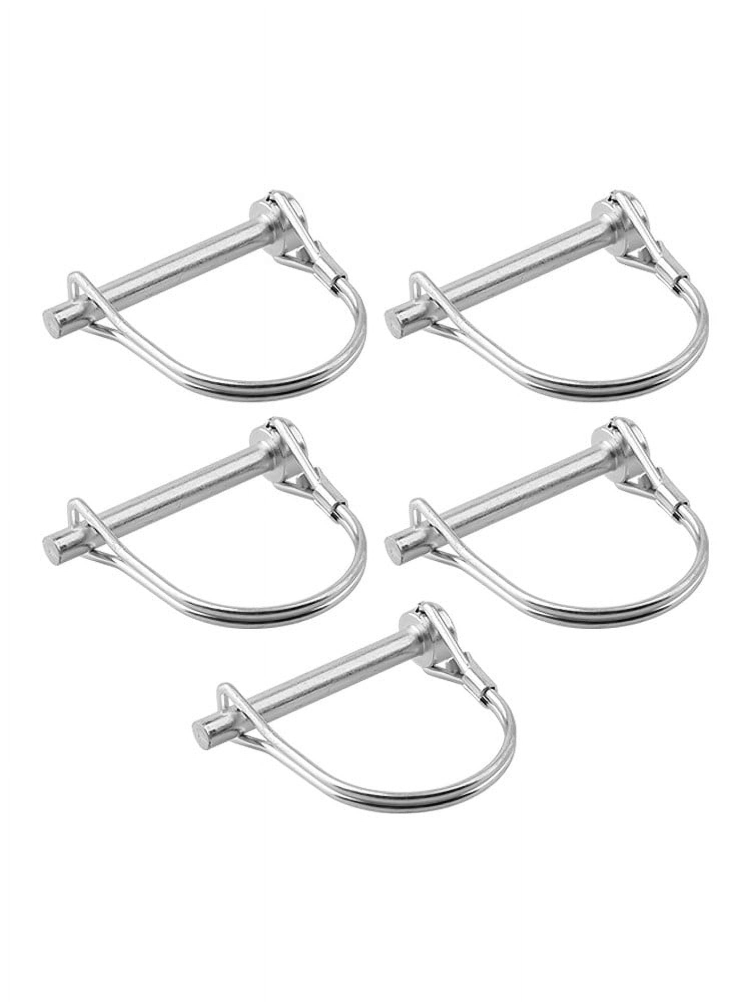 SUNFEX 5Pcs Coupler Safety Pin D-Hook Carbon Steel Quick Lock Release ...