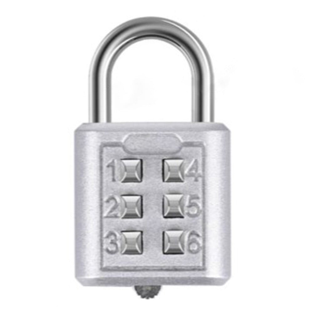 SUNFEX 6-Digit Password Combination Padlock Zinc Alloy For Suitcase For ...