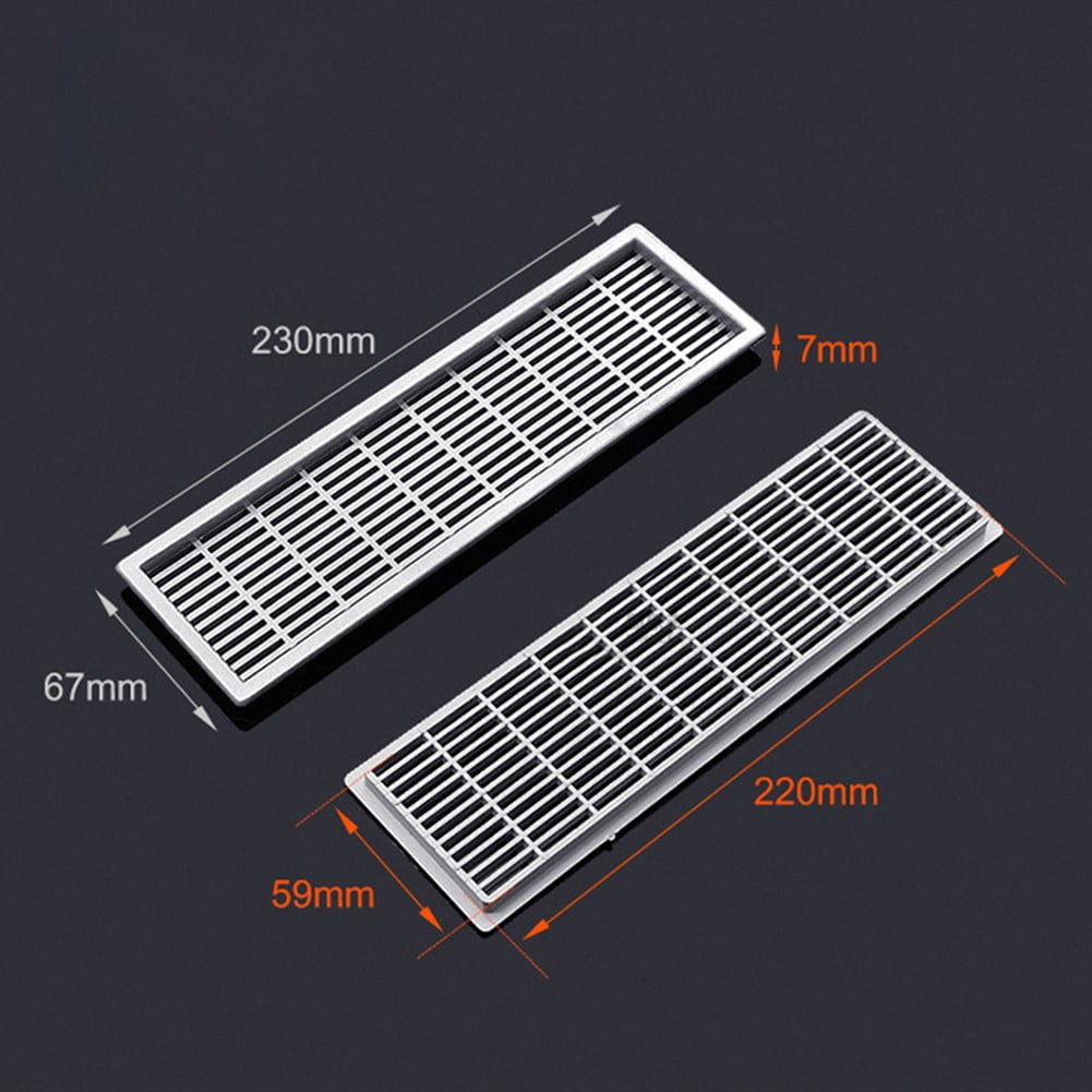 SUNFEX 60Mm Rectangular Cabinet Wardrobe Air Vent Grille Ventilation ...