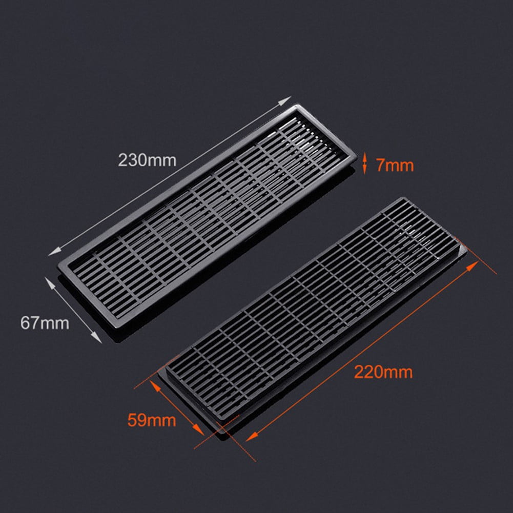 SUNFEX 60Mm Rectangular Cabinet Wardrobe Air Vent Grille Ventilation ...