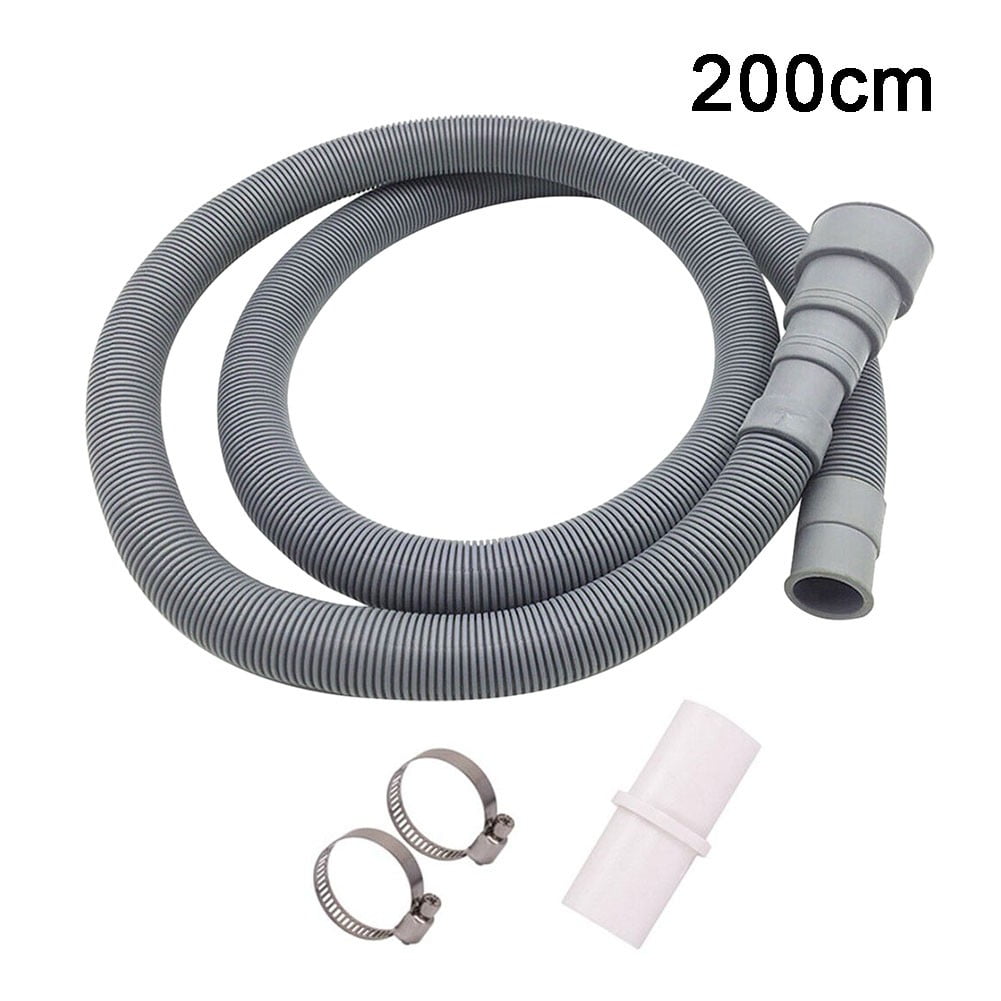 SUNFEX 70/150/200Cm Drain Pipe Washing Machine Dishwasher Drain Waste ...