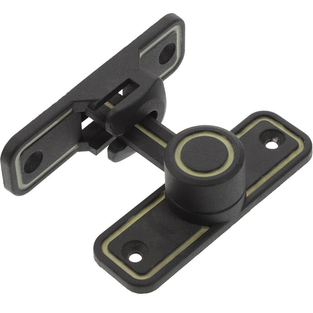 SUNFEX Black Door Latch Sliding Door Lock With Luminous Buckle-Punch ...