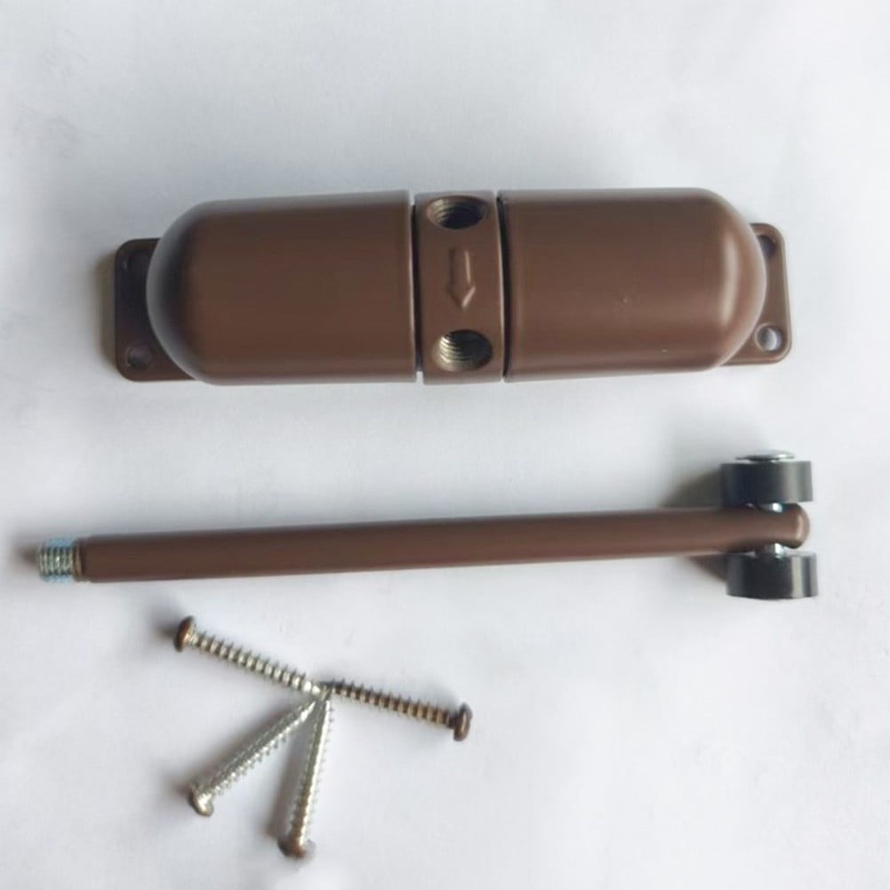 SUNFEX Brown Roller Spring Automatic Door Closer Door Closer Easy To ...