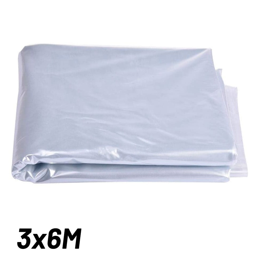 SUNFEX Clear Polythene Plastic Sheeting Garden Diy Material Cover For ...