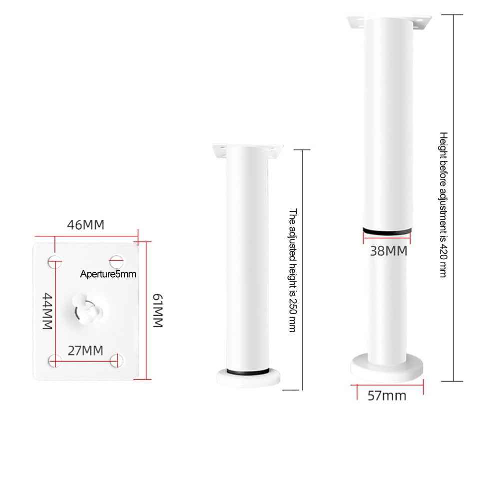 SUNFEX Cold rolled steel Adjustable Furniture leg Table Feet Raise ...
