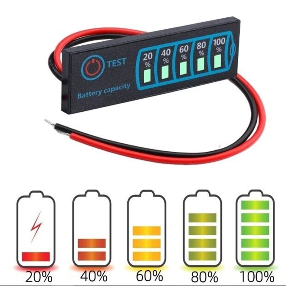 SUNFEX Dc5V-30V 12V24V Battery Level Indicator Ternary Lithium Battery ...
