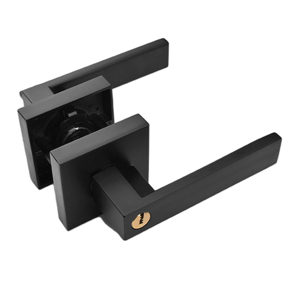 SUNFEX Door Handle Lock For Interior Doors With Lock Cylinder Heavy ...