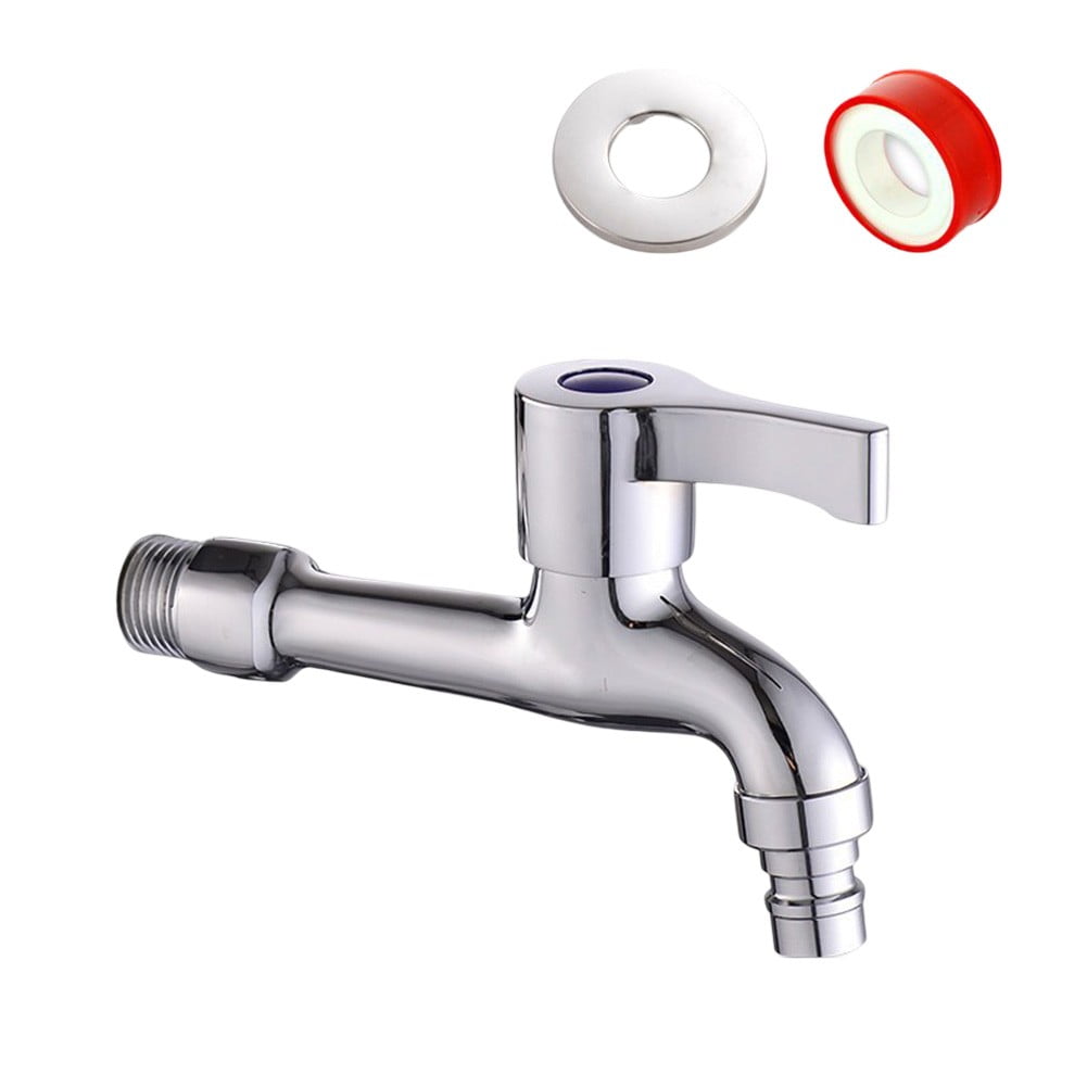 SUNFEX Double Head Washing Machine Faucet G1/2 Long Quick Open Faucet ...