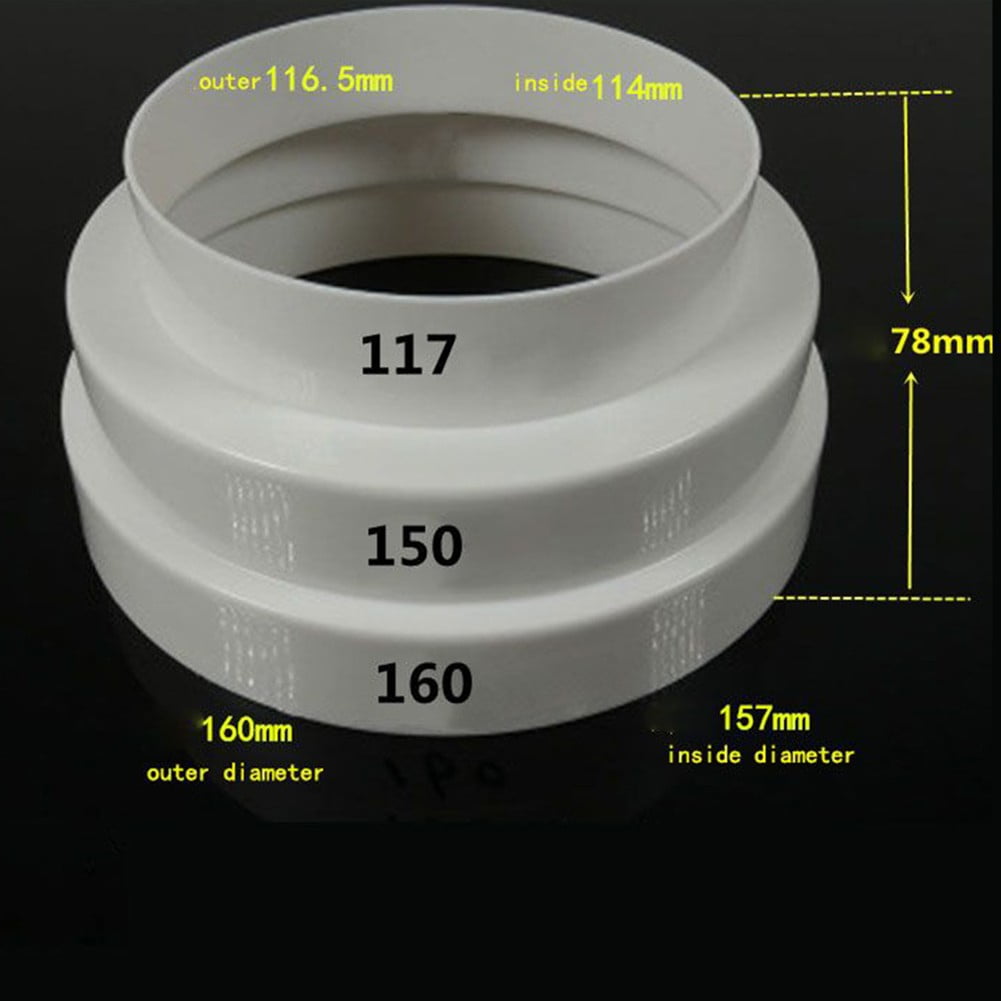 SUNFEX Duct Multi Reducer Extractor Fan Pipe Connector 80/100/110/120 ...
