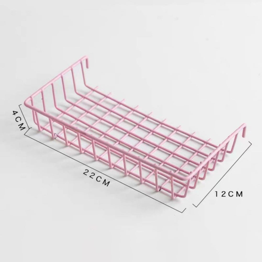 SUNFEX Grid Shelving Tray Hanging Basket Hanging Iron Art Storage ...