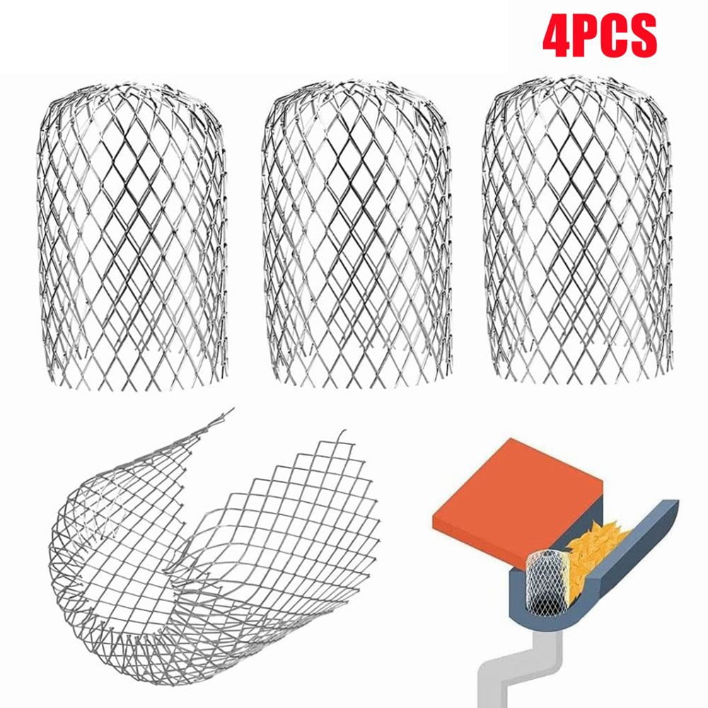 SUNFEX Gutter Guard Gutter Screens 4Pcs Durable Guard Anti-Leaf Gutter ...