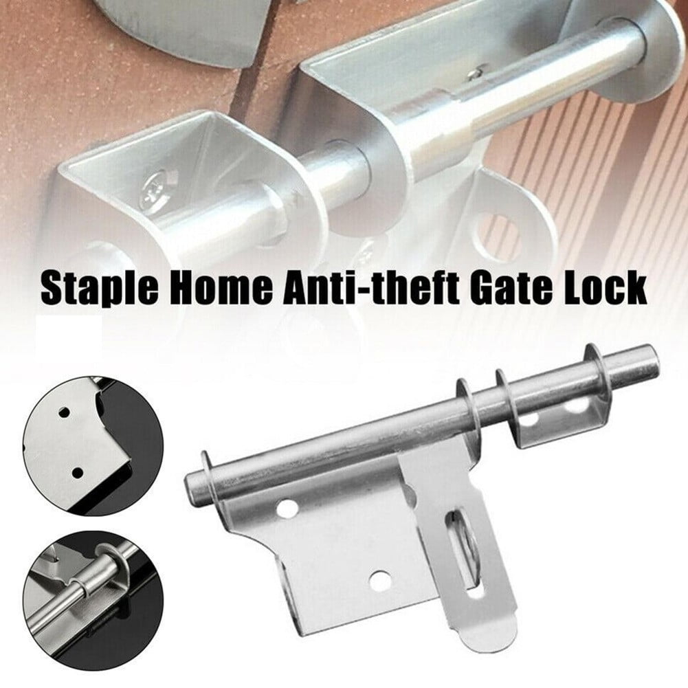 SUNFEX Heavy Duty Bolt Latch Gate Latches Safety Door Lock Stainless ...