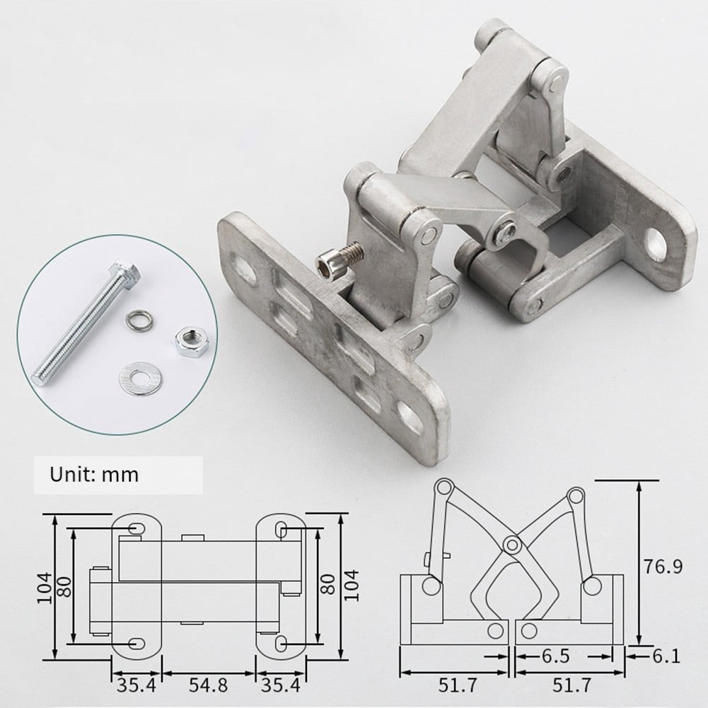 SUNFEX Heavy Duty Stainless Steel Stone Door Hinge Open Invisible Fire ...