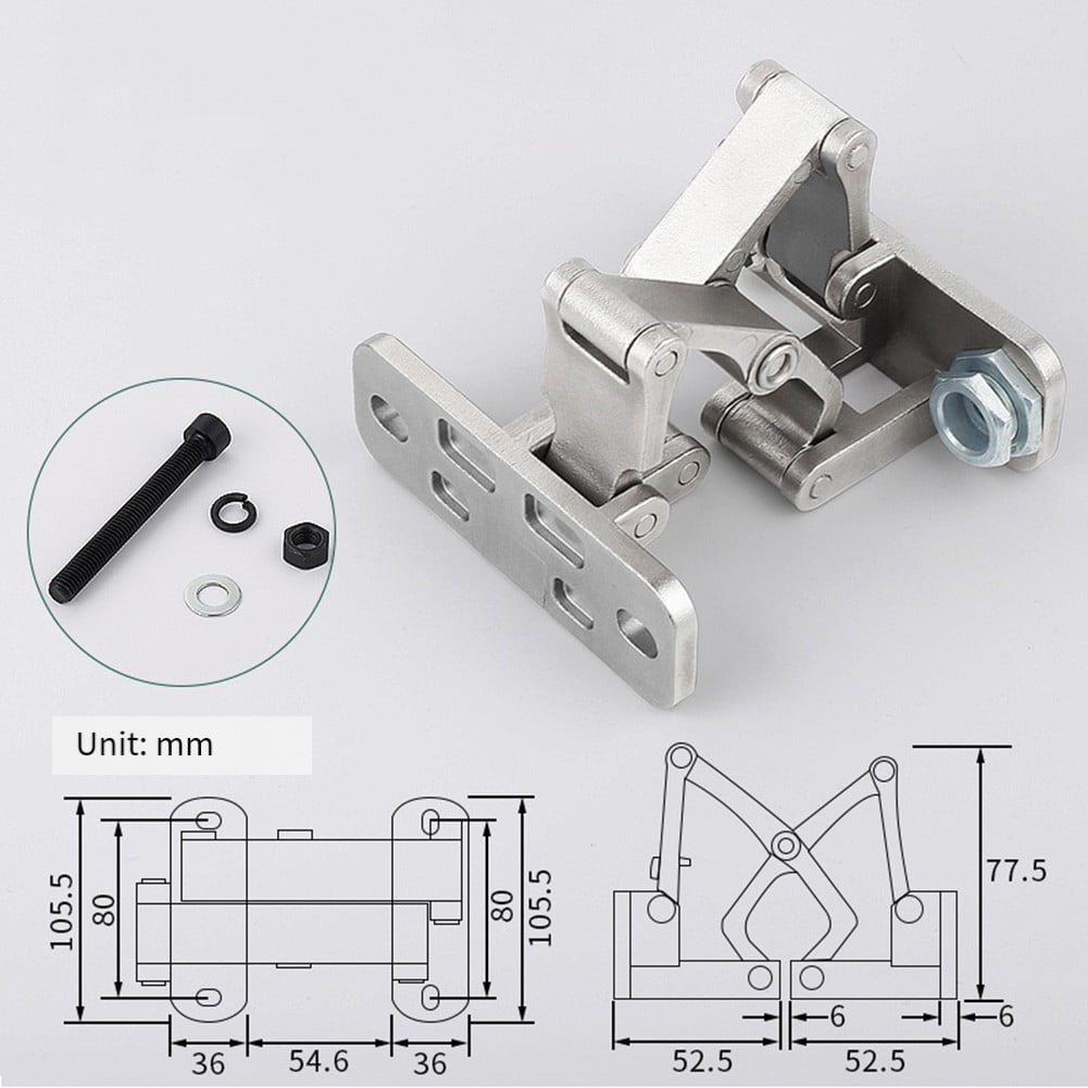 SUNFEX Heavy Duty Stainless Steel Stone Door Hinge Open Invisible Fire ...