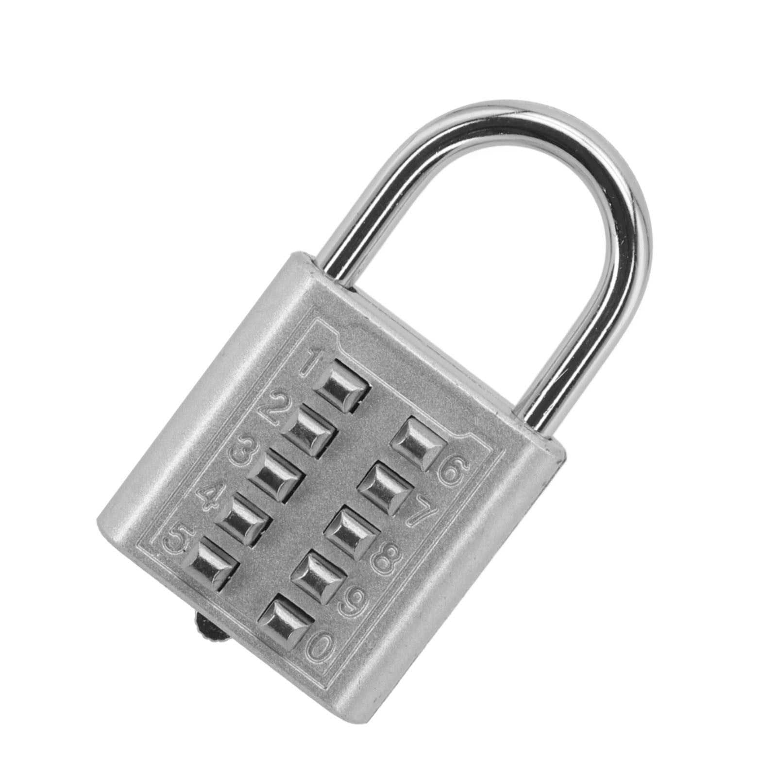 SUNFEX Keep Your Valuables Secure 10 Digit Combination Padlock For Iron ...