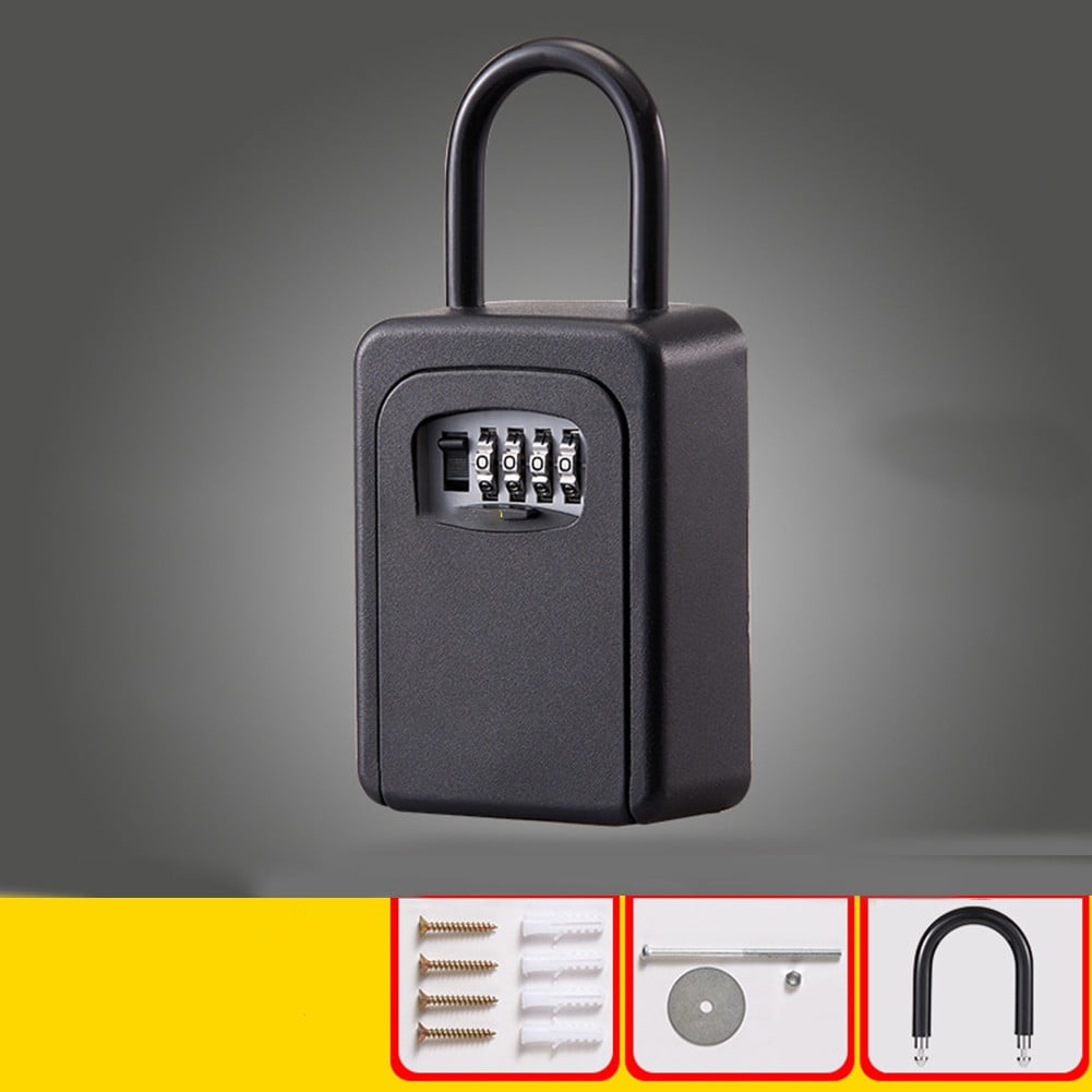 SUNFEX Key Safe Lock Box Outdoor Key Lock Box Storage Key Full Metal ...