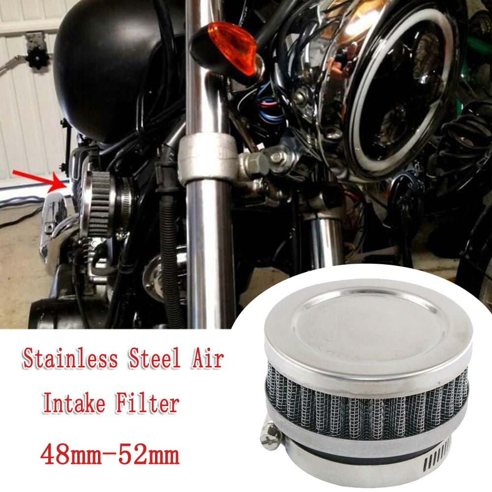 SUNFEX Motorcycle Scooter Stainless Steel Air Intake Filter 48Mm-52Mm ...