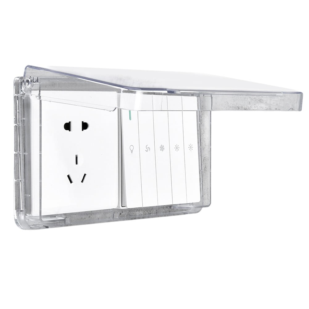 SUNFEX Outdoor Socket Waterproof Socket Wall Power Socket Ip66 2Group ...
