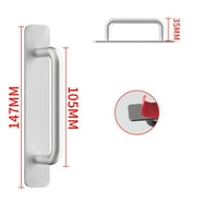 ZOENHOU 2 Pack 4.4 x 2.7 Inches Black Recessed Pull Handles, Zinc Alloy ...