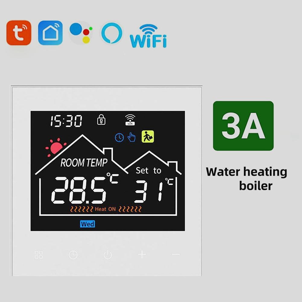 SUNFEX Smart Wifi Thermostat With Hd Display: Intelligent Programming ...