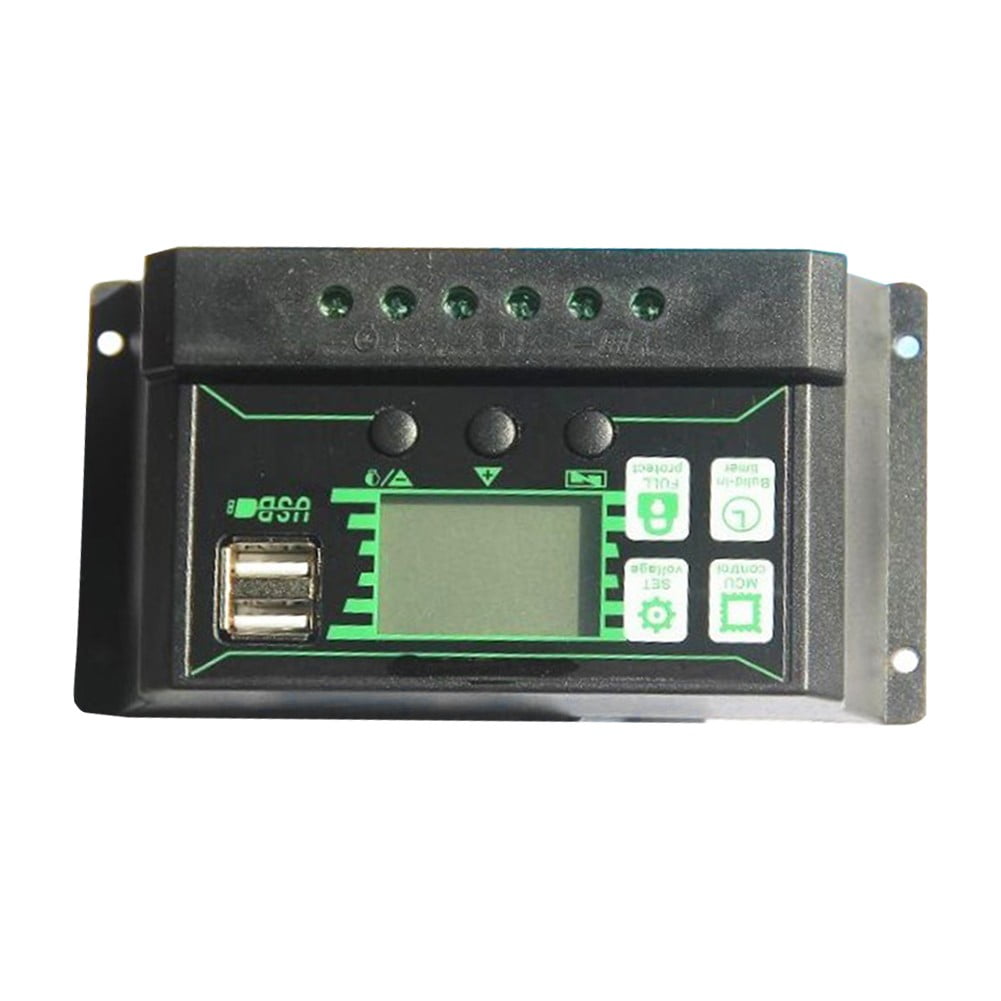 SUNFEX Solar Charge Controller, Intelligent Regulator With Timer ...