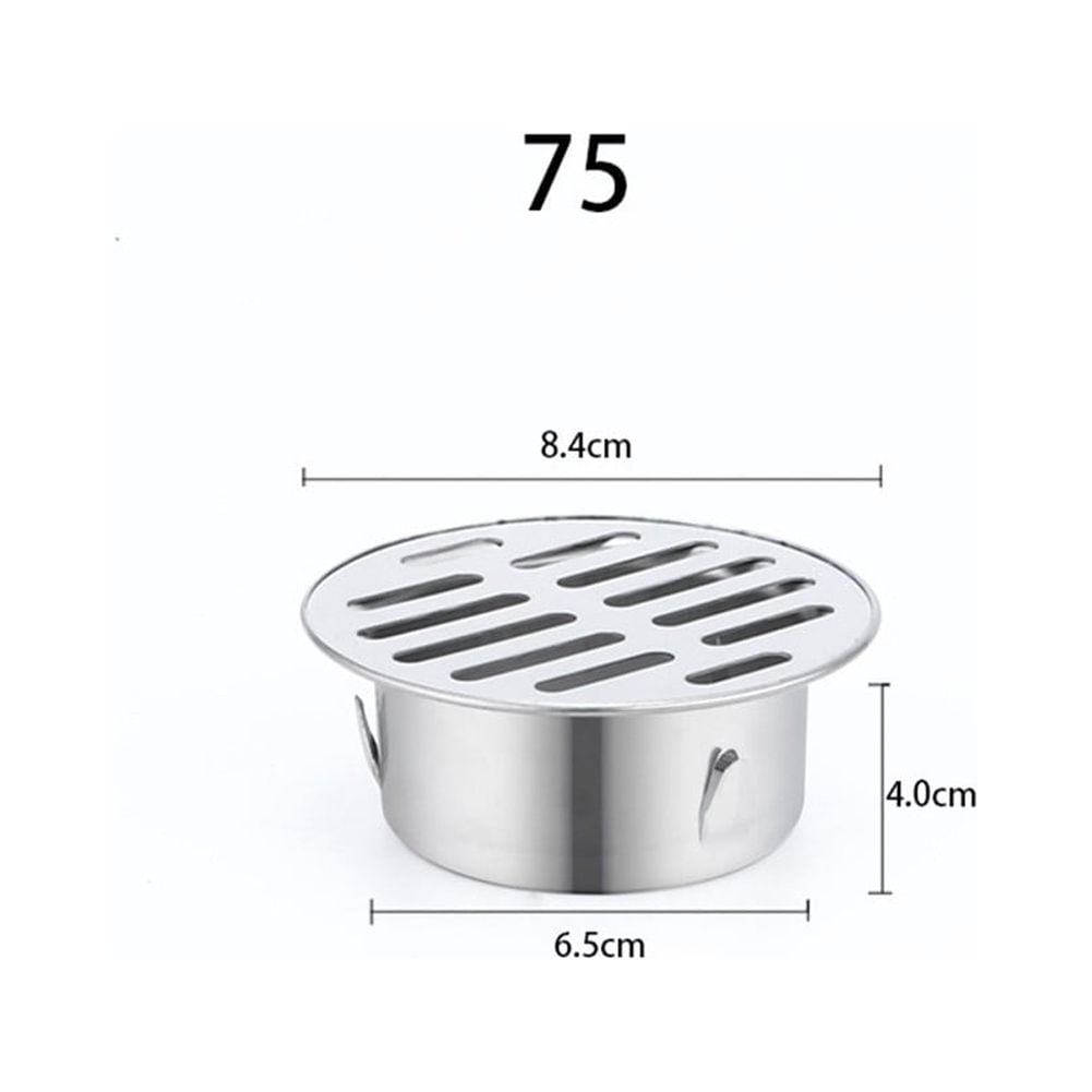 SUNFEX Stainless Steel Floor Drain Cover Balcony Drainage Roof Round ...